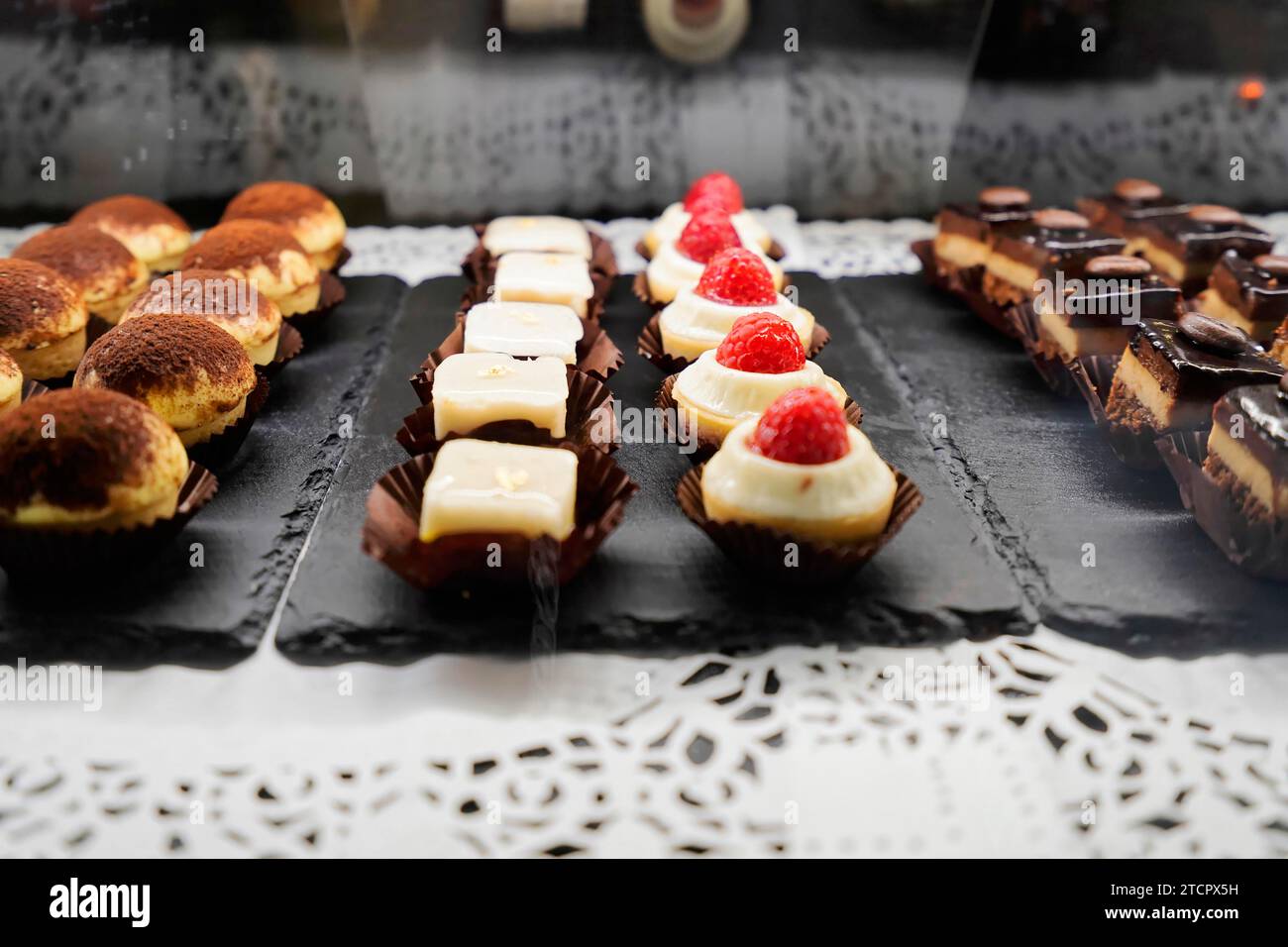Shop window with pastries and sweets, Venice, Veneto, Italy Stock Photo ...