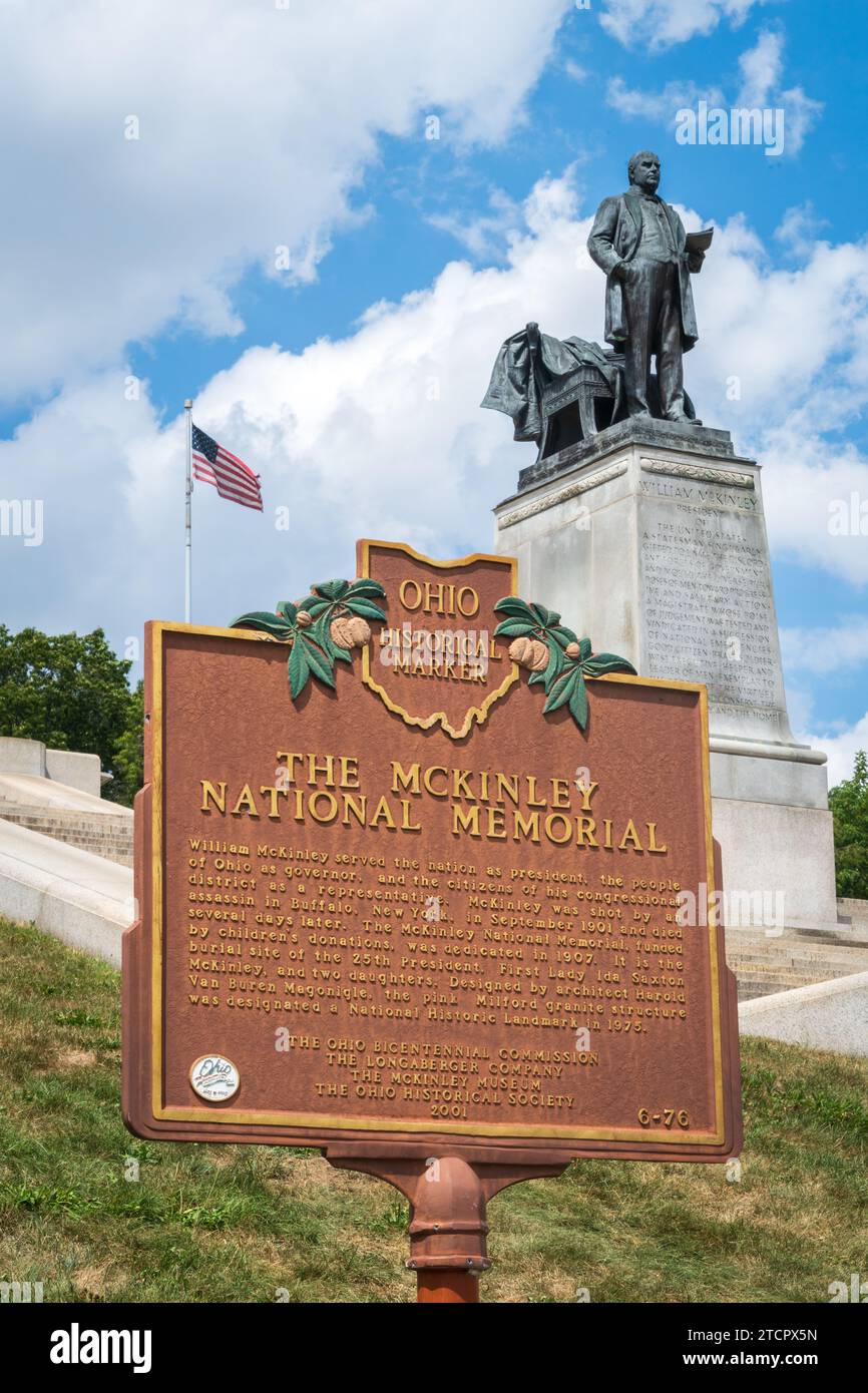 A Plaque at The William McKinley National Memorial in Ohio Stock Photo ...