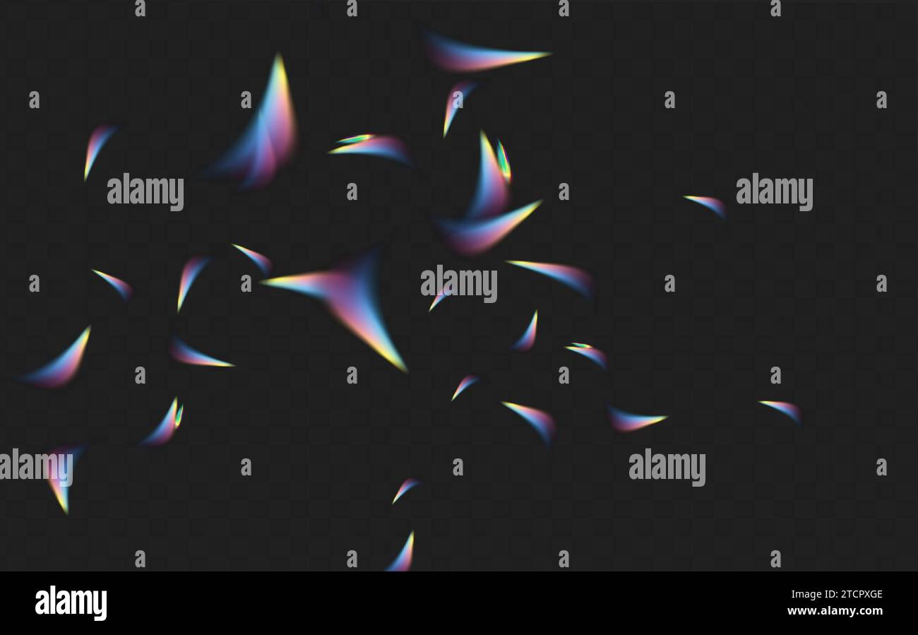 Overlay for backgrounds. Triangular prism concept. A set of colorful ...