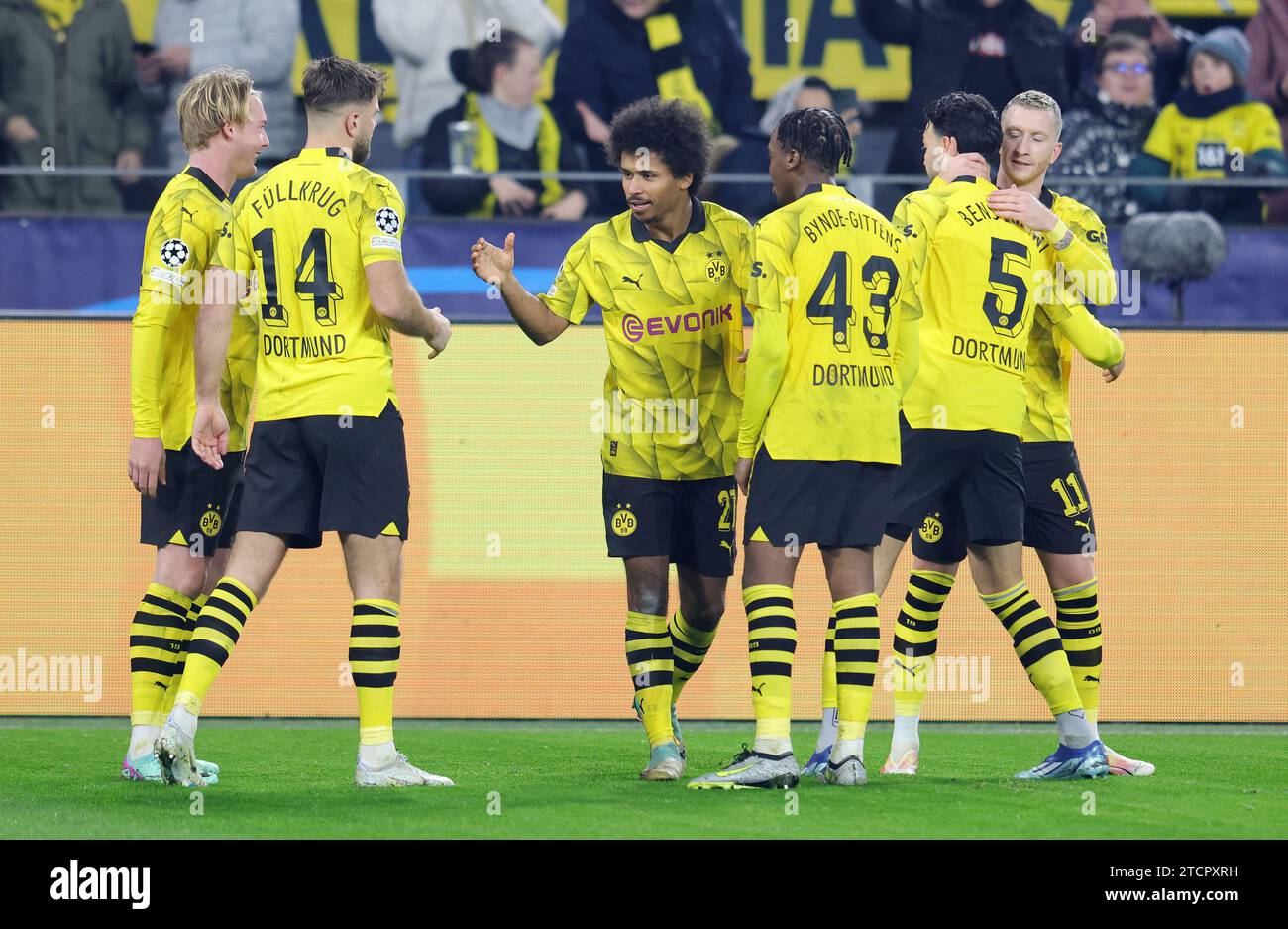 Karim Adeyemi of Borussia Dortmund celebrates a goal 1-0 during the ...