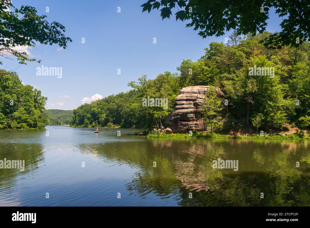 Lake Vesuvius Recreation Area at Wayne National Forest in Ohio Stock ...