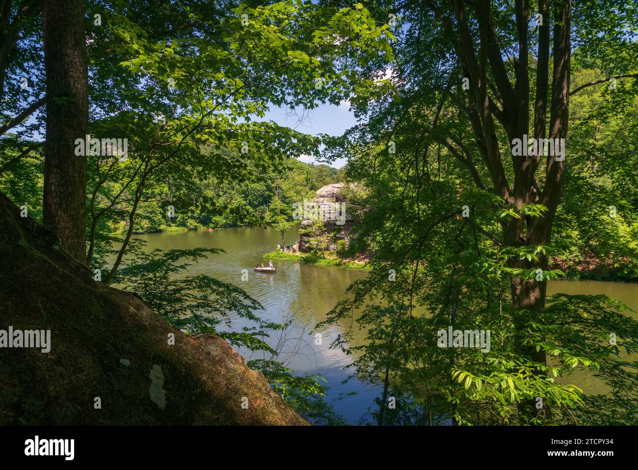 Lake Vesuvius Recreation Area at Wayne National Forest in Ohio Stock ...