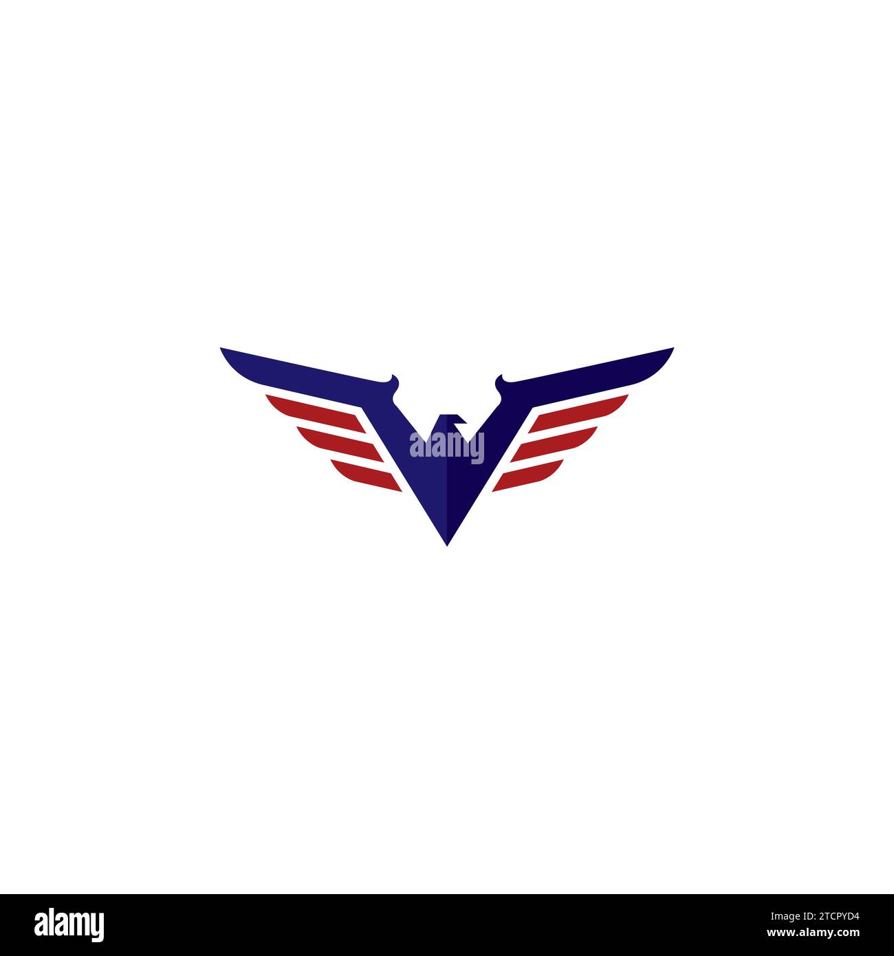 Letter v eagle logo hi-res stock photography and images - Alamy