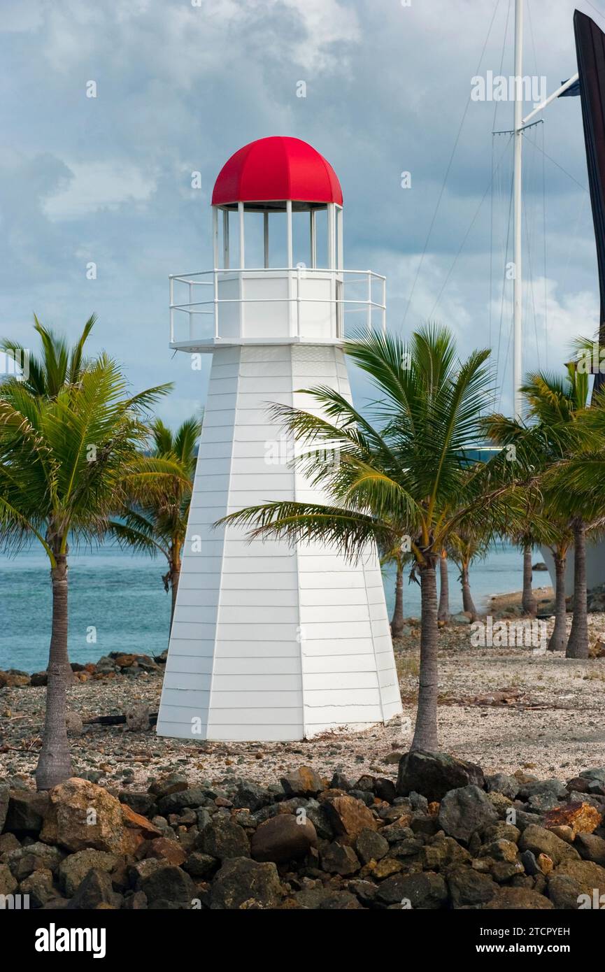 Harbour with the lighthouse on Hamilton Island, travel, holiday ...