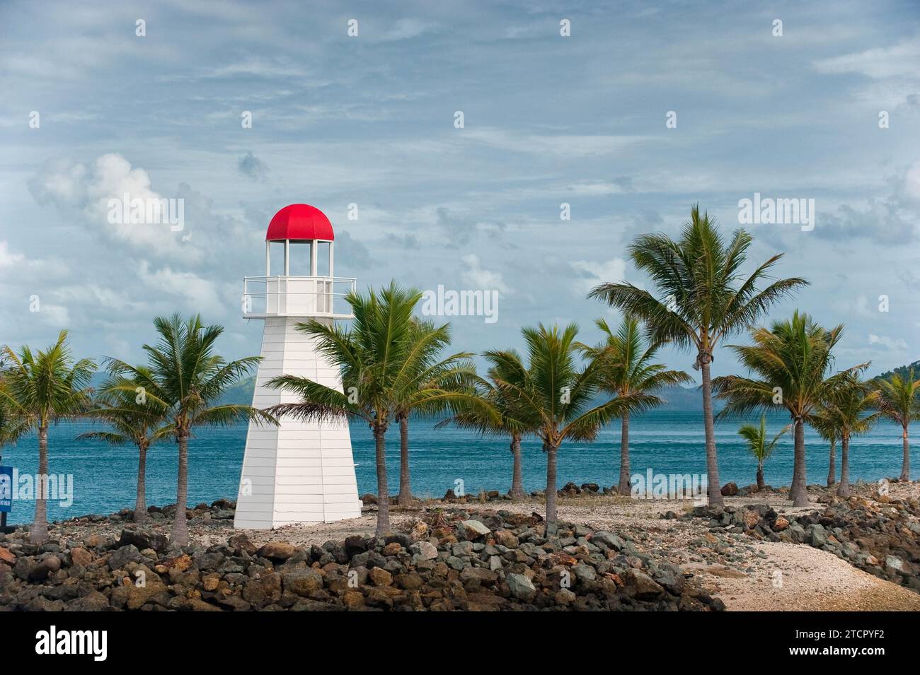 Harbour with the lighthouse on Hamilton Island, travel, holiday ...