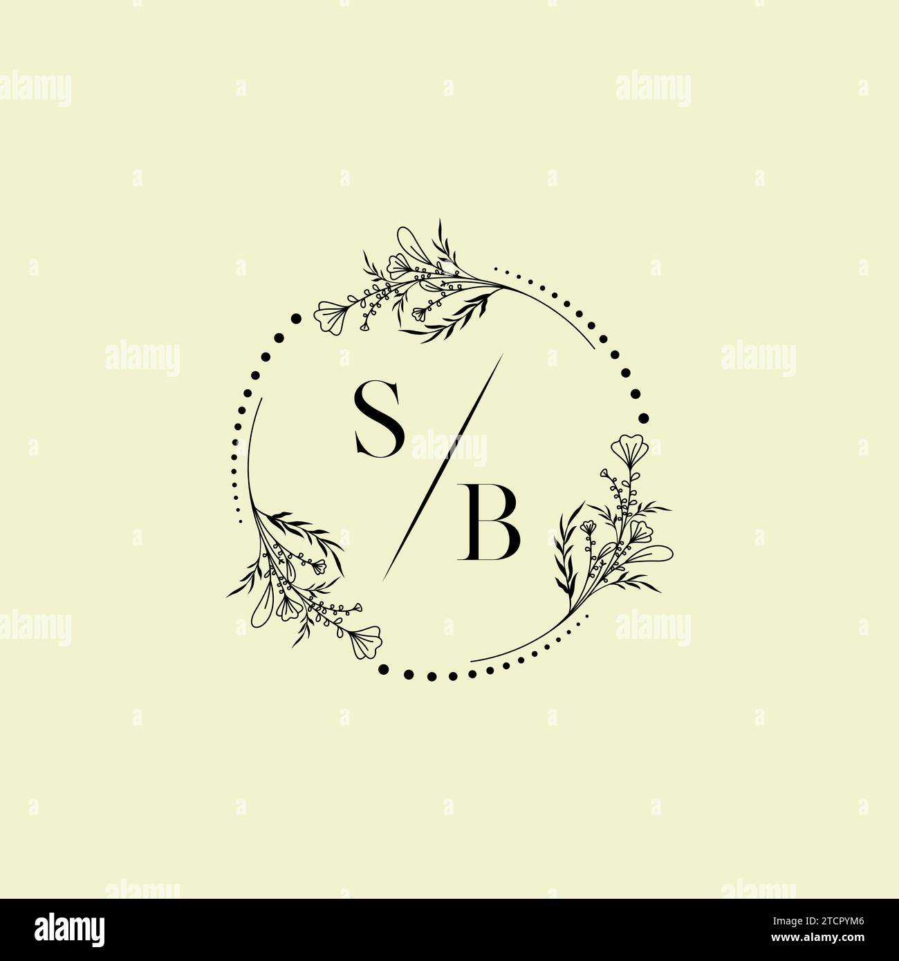 Initial love sb hi-res stock photography and images - Alamy
