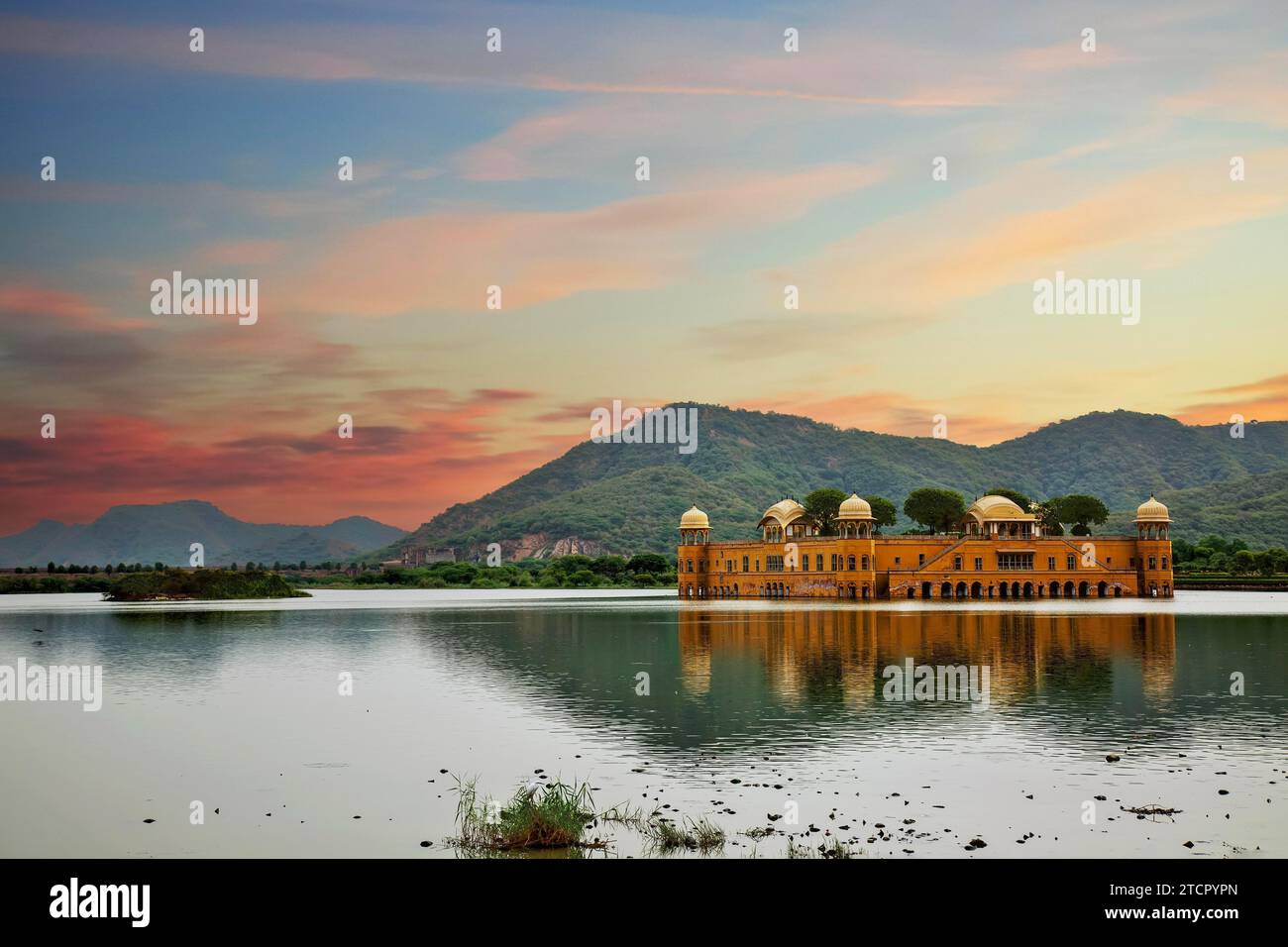 Jal Mahal, water palace, is a palace in the middle of the Man Sagar ...