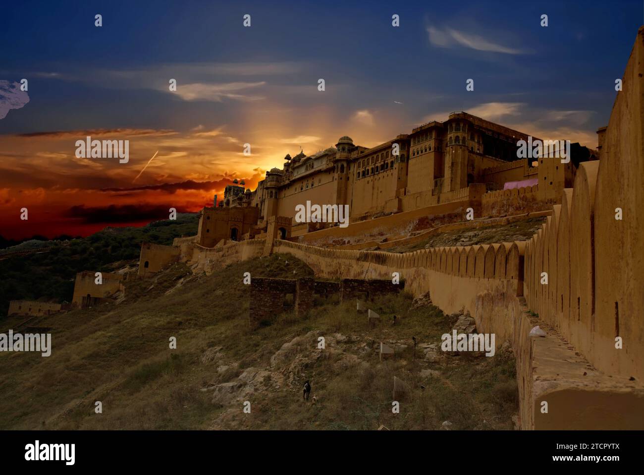 Amer Fort Located high up on a hill, it is the tourist attraction ...