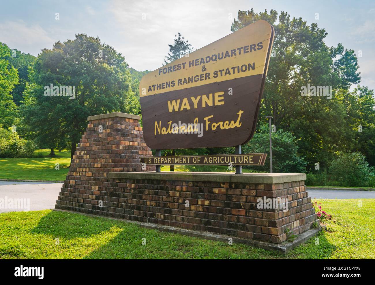Wayne national forest maps hi-res stock photography and images - Alamy