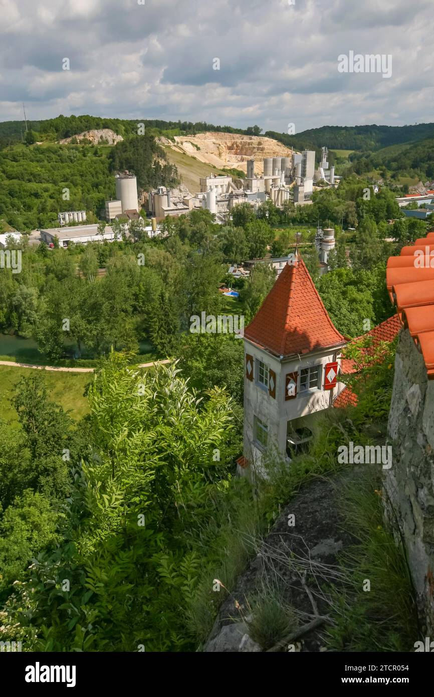 View from Klingenstein Castle, historical building, architecture, green ...