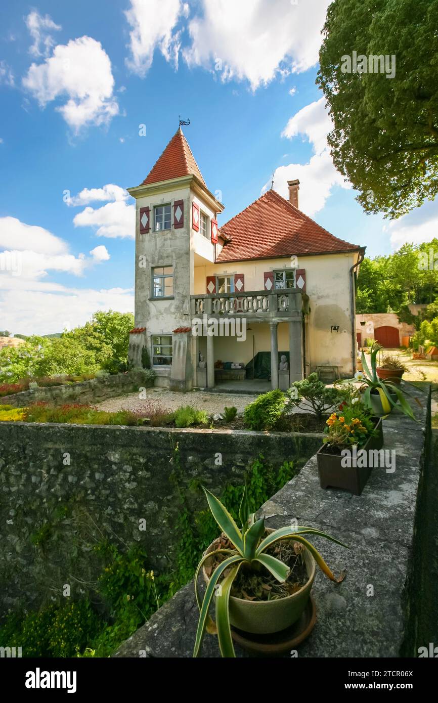Klingenstein Castle, historical building, architecture, garden, balcony ...