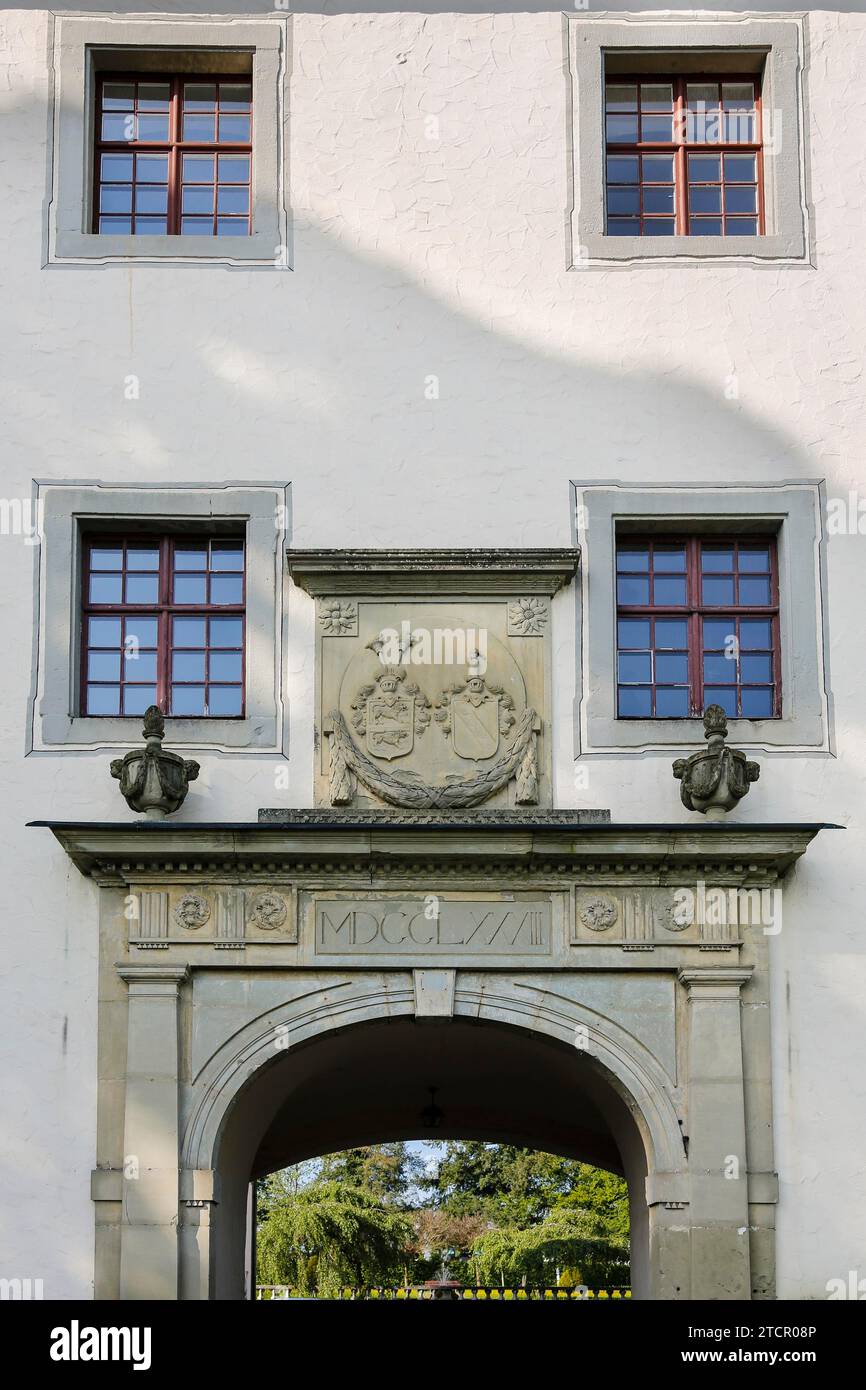 Geislingen moated castle, passageway of the north-east wing, classical ...