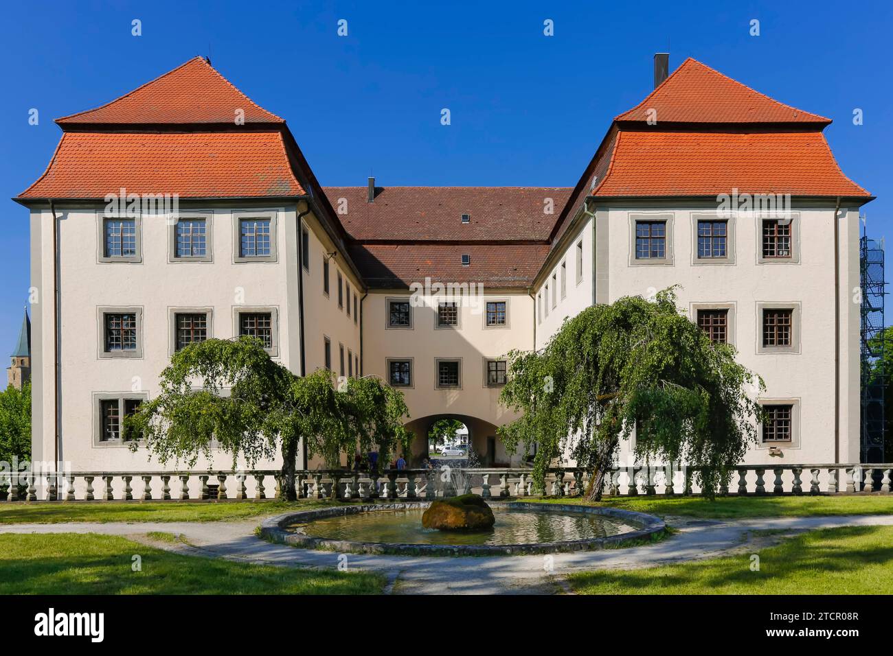 Geislingen moated castle, three-winged moated castle complex, former ...