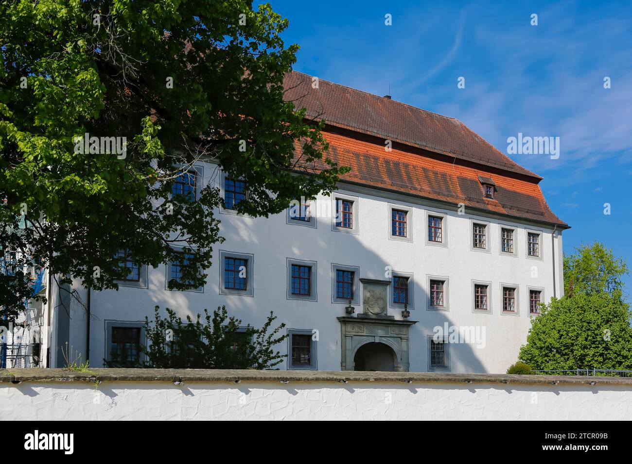 Geislingen moated castle, three-winged moated castle complex, former ...