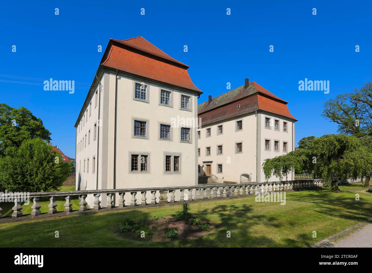Geislingen moated castle, three-winged moated castle complex, former ...
