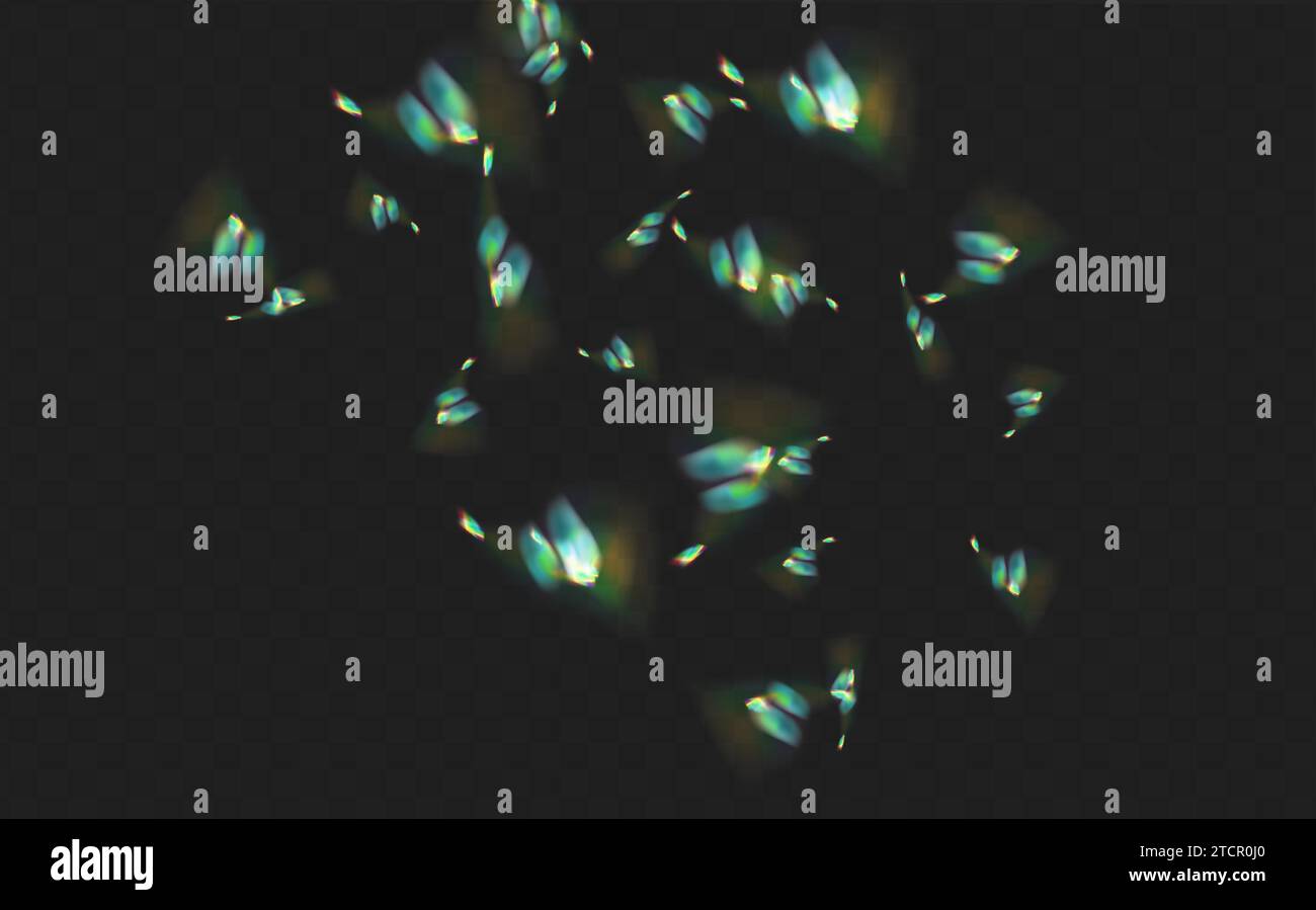 Overlay for backgrounds. Triangular prism concept. A set of colorful ...