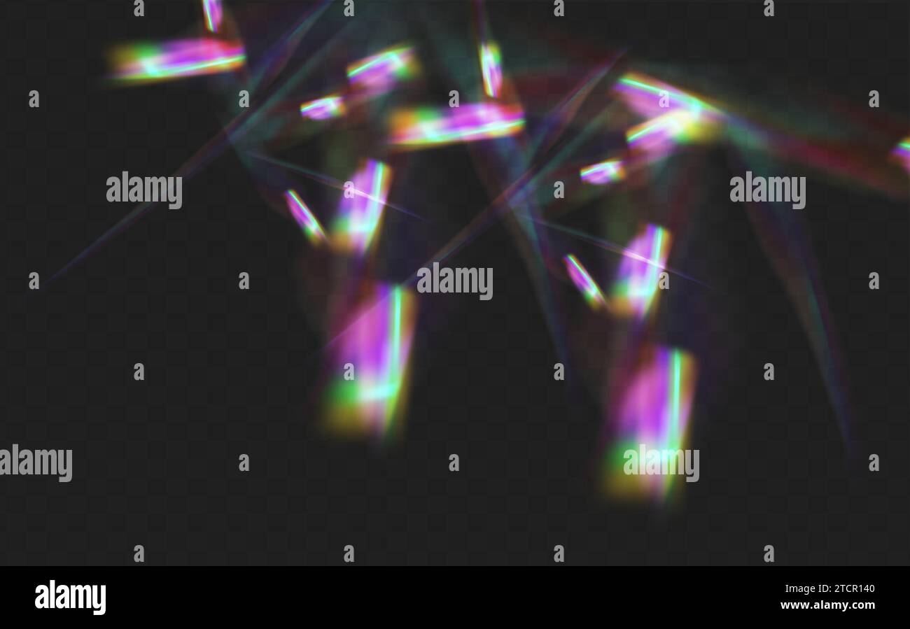 Overlay for backgrounds. Triangular prism concept. A set of colorful ...