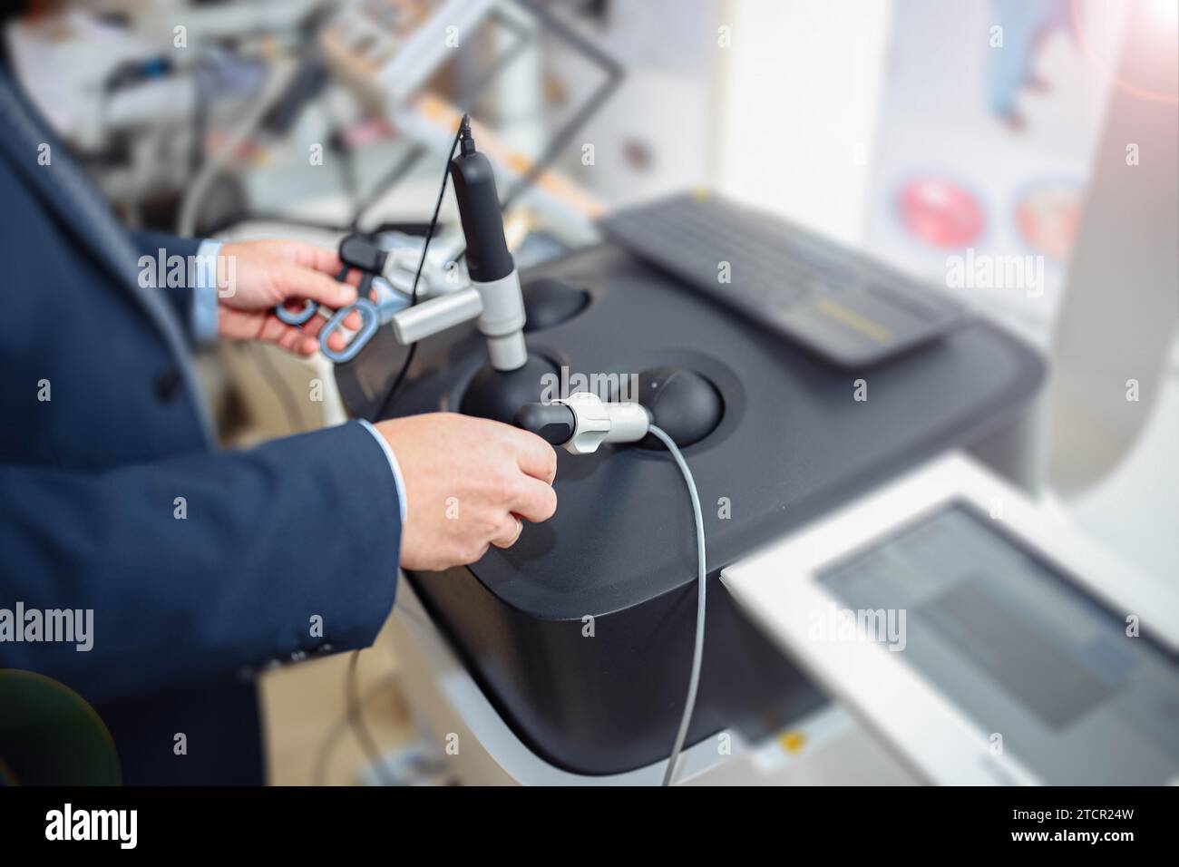 Training of doctors with a surgical simulator. robotic tools in ...