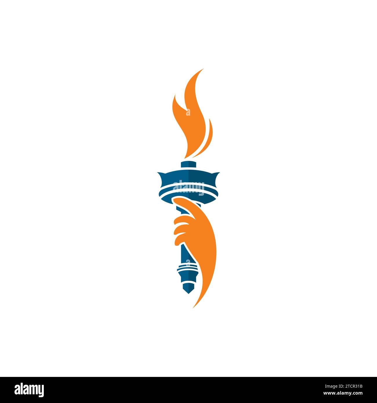 Torch Logo Symbol. Fire Logo Vector Stock Vector Image & Art - Alamy