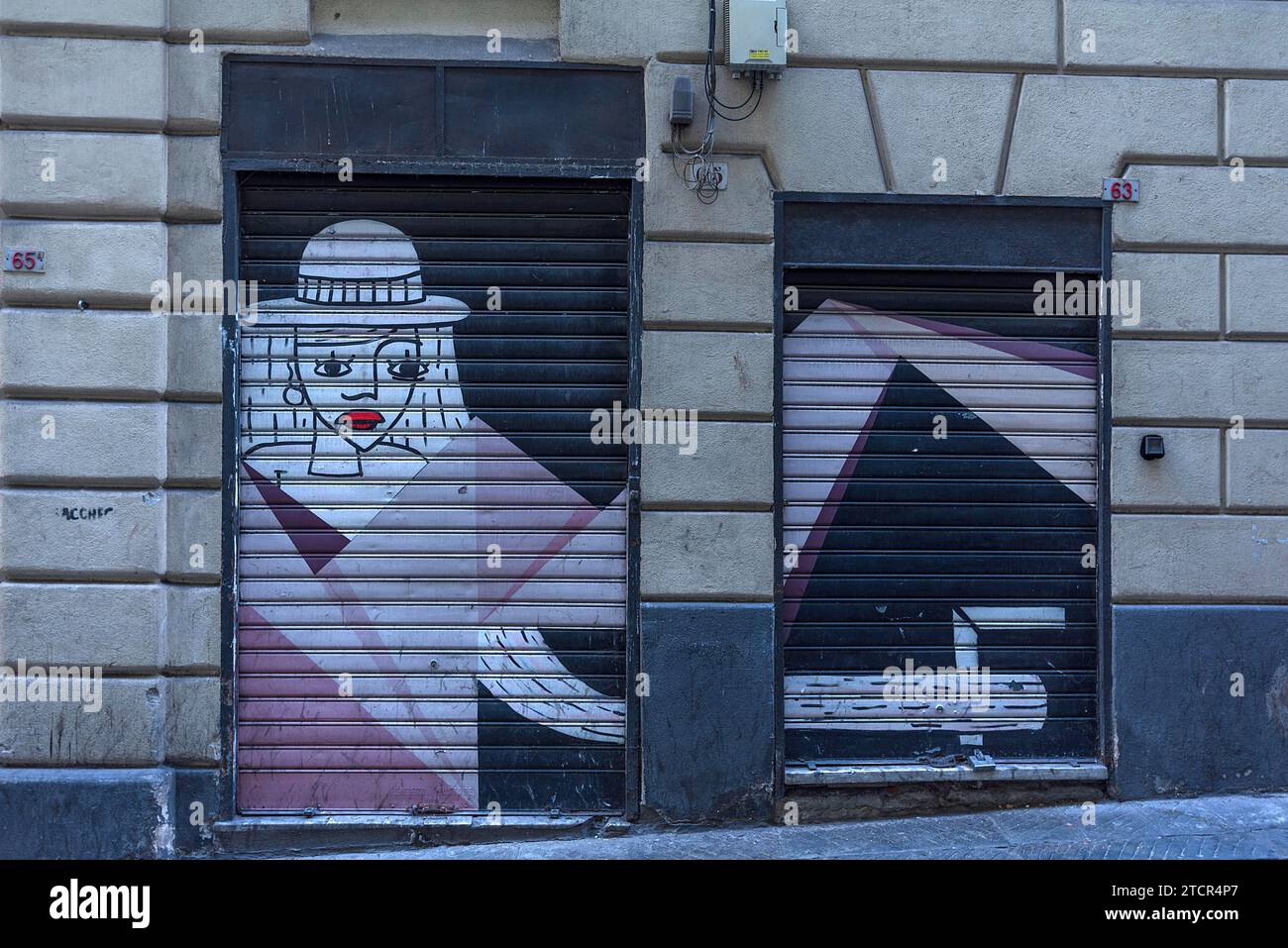Urban photography of graffiti on shutters hi-res stock photography and ...