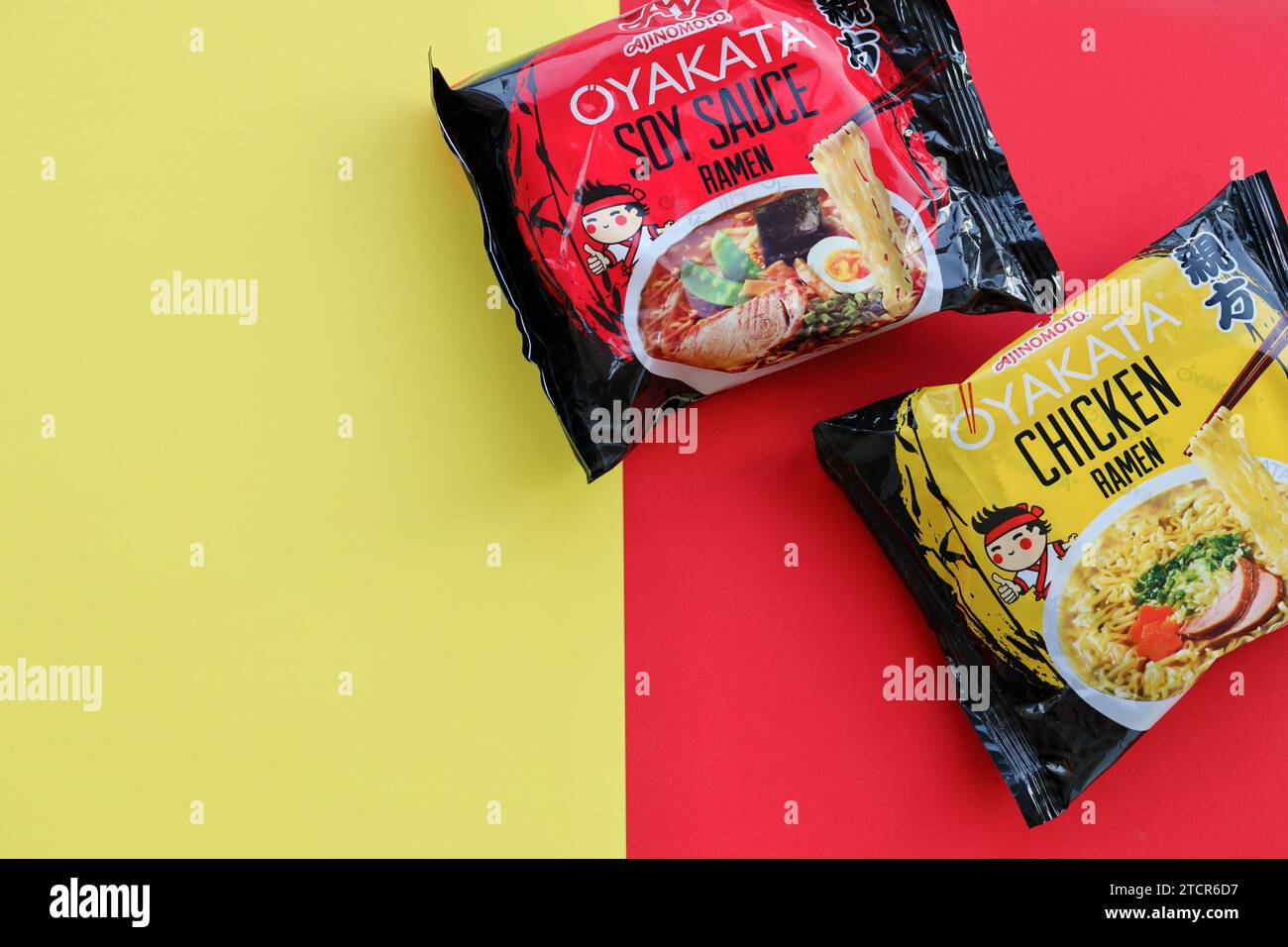 KYIV, UKRAINE - OCTOBER 31, 2023 Packs of of Ajinomoto Oyakata Japanese ...