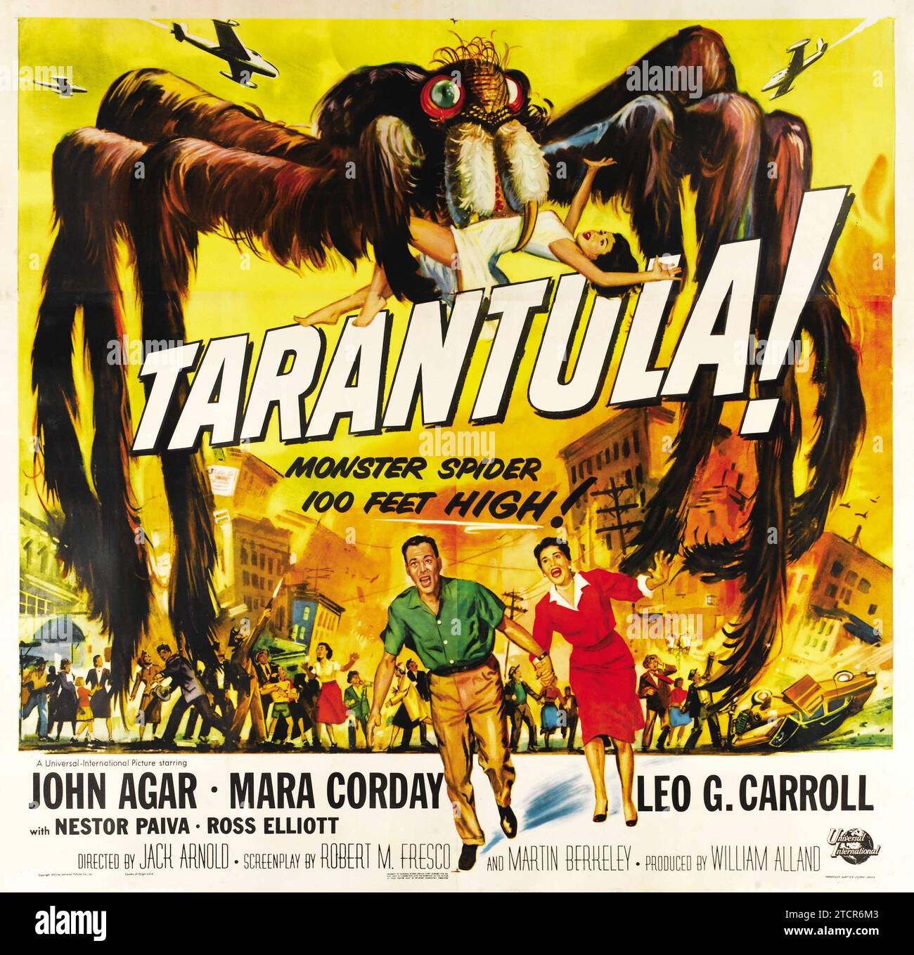 Tarantula (Universal International, 1955) Giant Spider Strikes - sci-fi, terror, horror ...