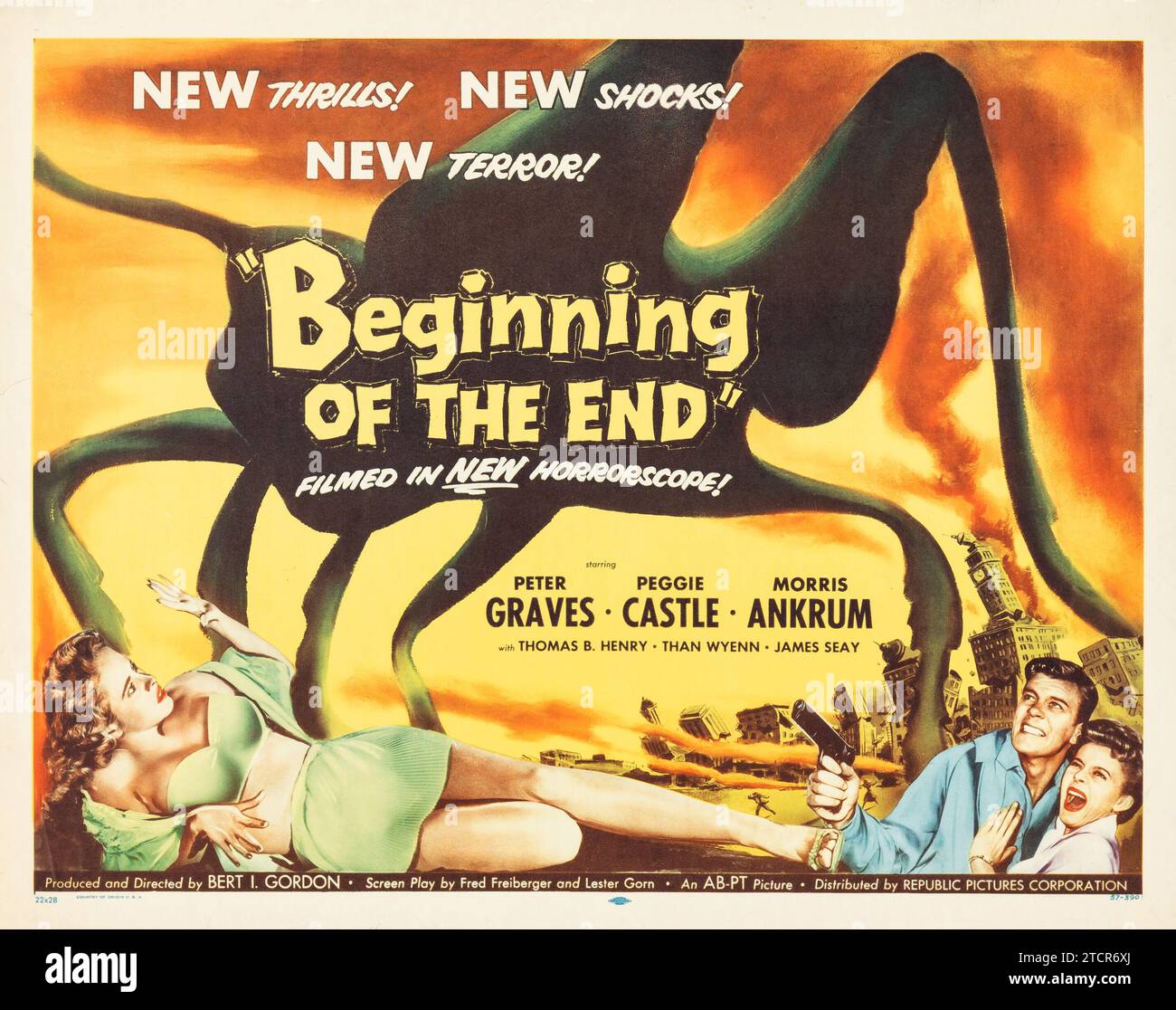 Movie poster billboard 1950s hi-res stock photography and images - Alamy