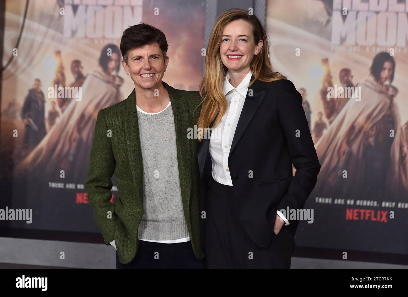 Tig Notaro, left, and Stephanie Allynne attend the premiere of "Rebel ...