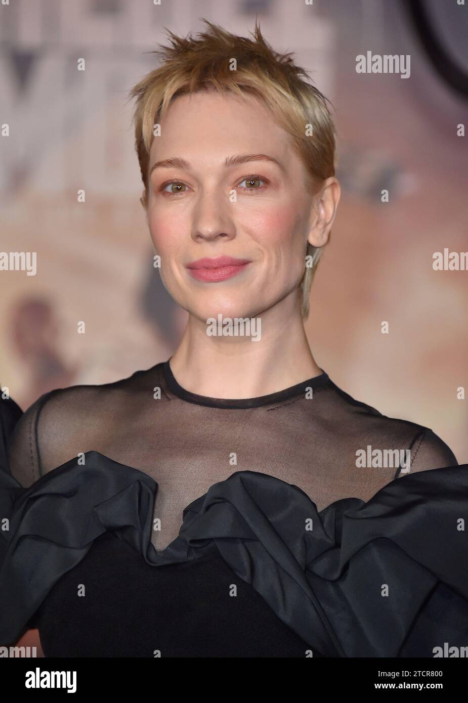 Rhian Rees attends the premiere of "Rebel Moon - Part One: A Child of ...