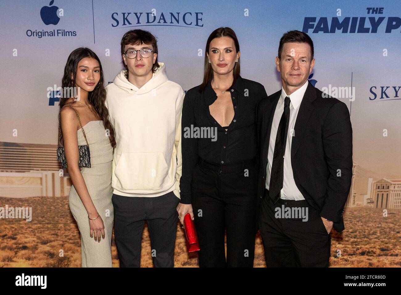 Las Vegas, USA. 13th Dec, 2023. (L-R) Sunni Gaines, Michael Wahlberg ...