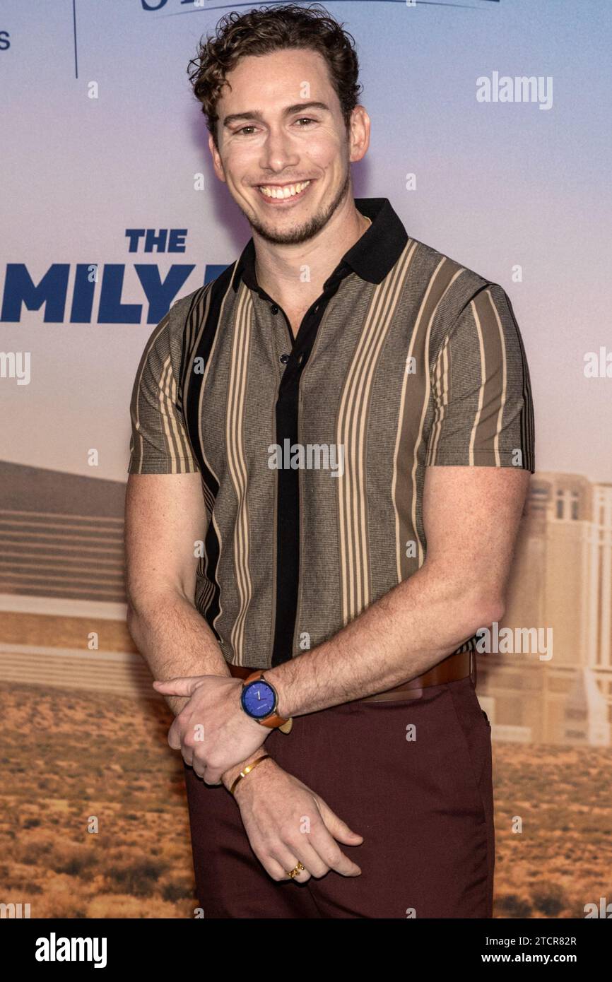 Las Vegas, USA. 13th Dec, 2023. Kellen Boyle attends the world premiere ...