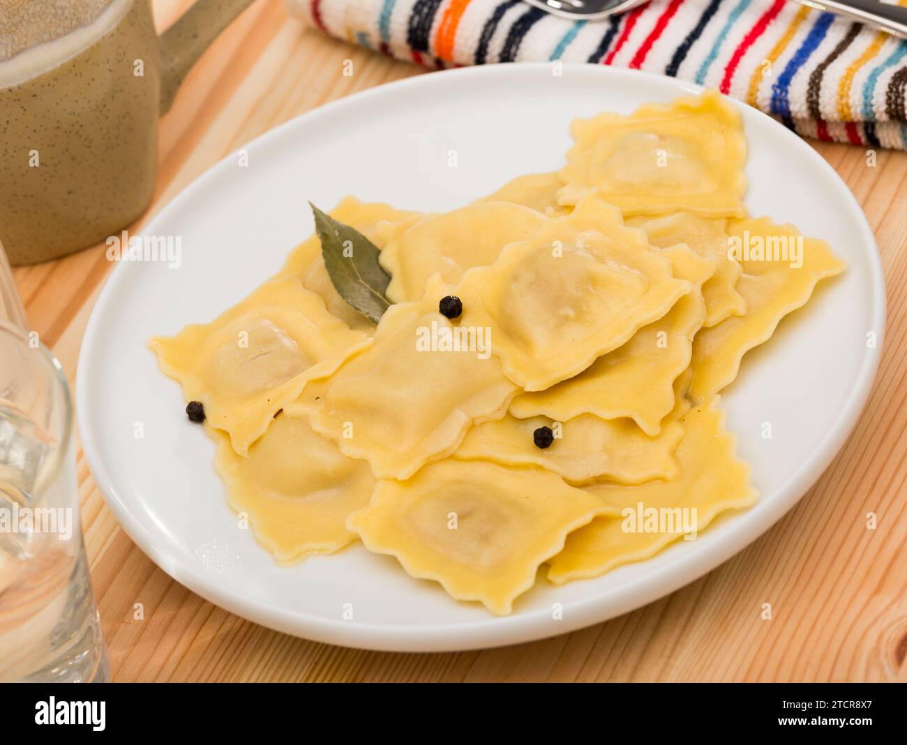 Traditional Italian ravioli Stock Photo - Alamy