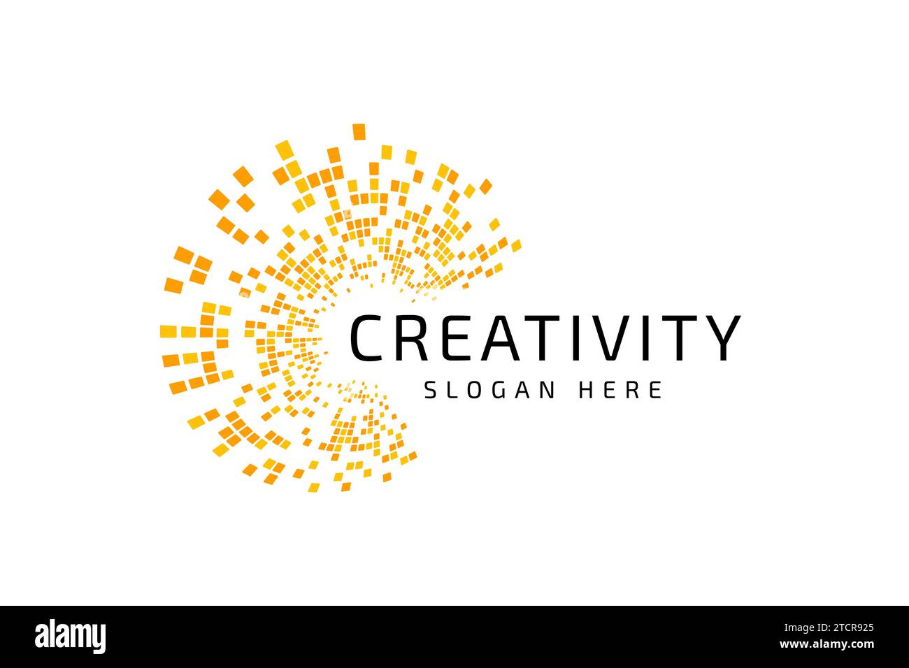 Creative high-tech logo isolated on letter C. Business technology logo ...