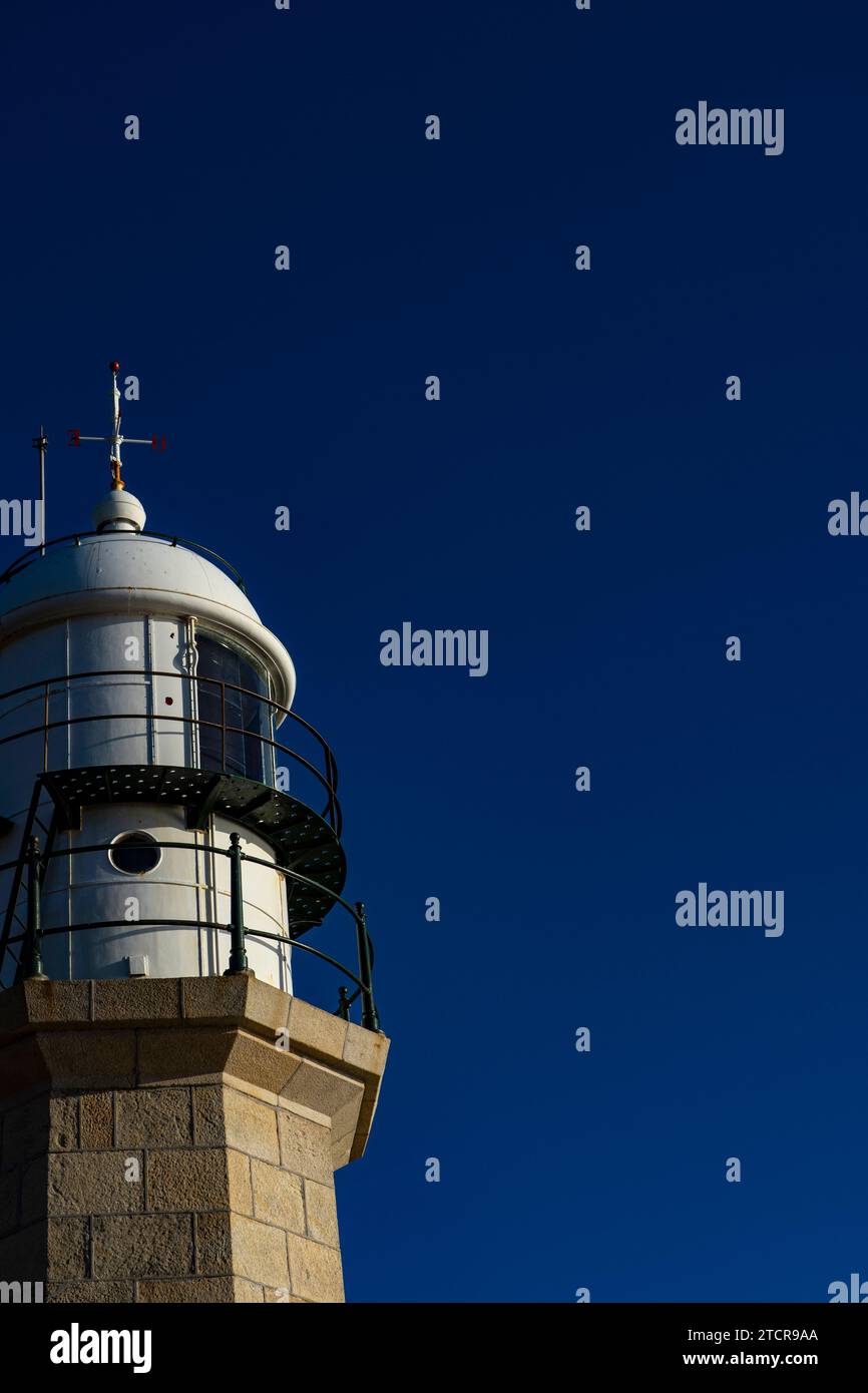Hotel Faro de Larino, a light house at Punta Insua, built between 1913 ...