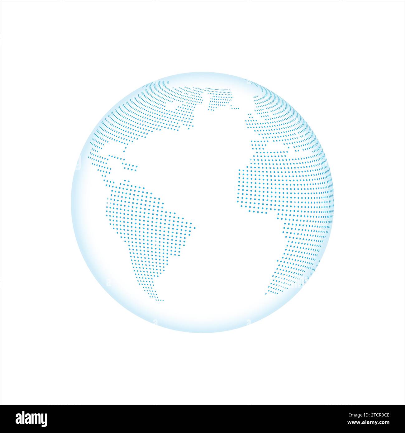 dotted globe world map vector background illustration Stock Vector ...
