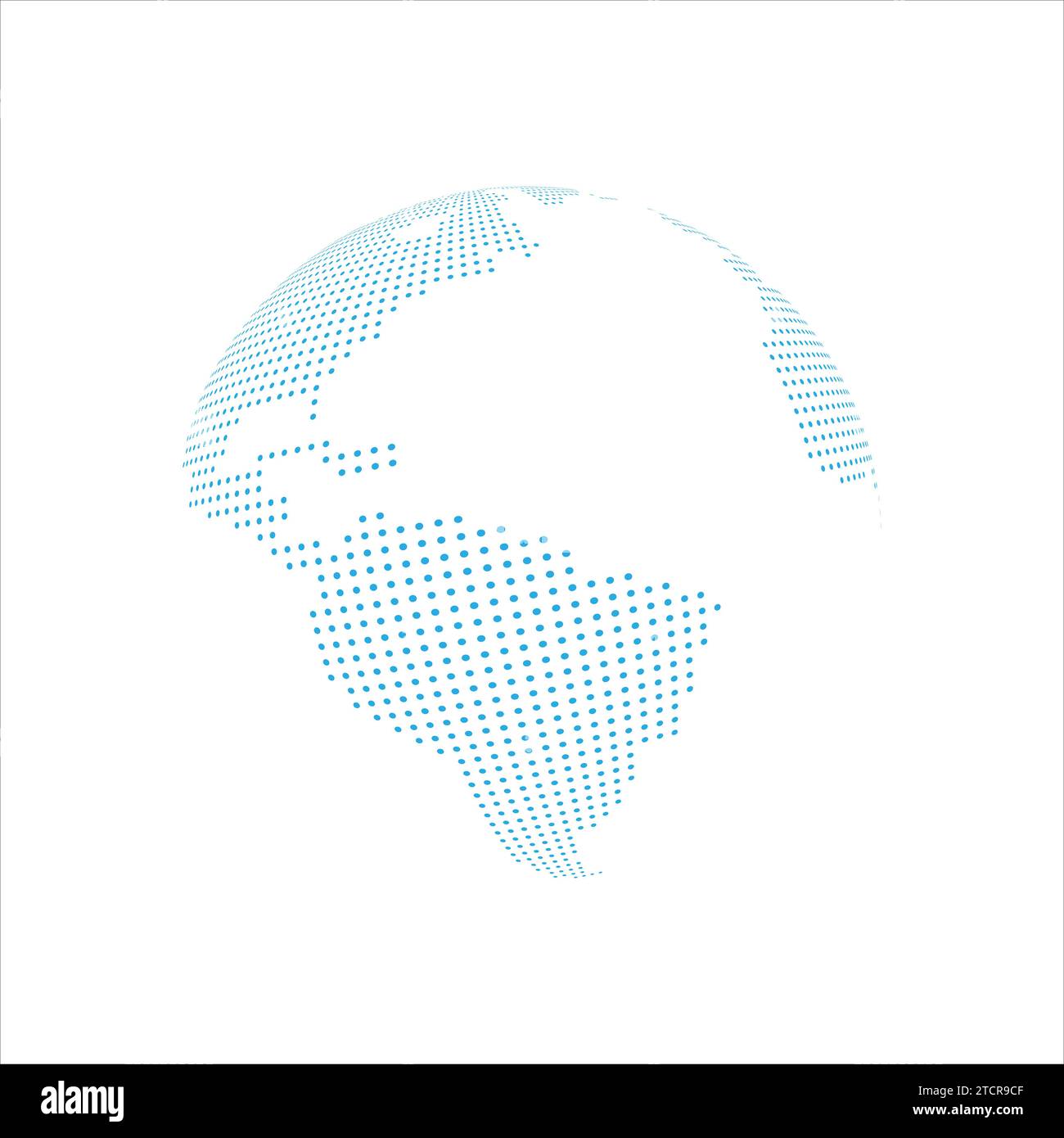 dotted globe world map vector background illustration Stock Vector ...