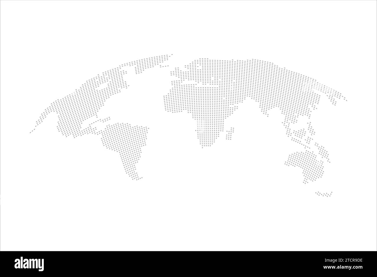digital dotted world map vector background design illustration Stock ...