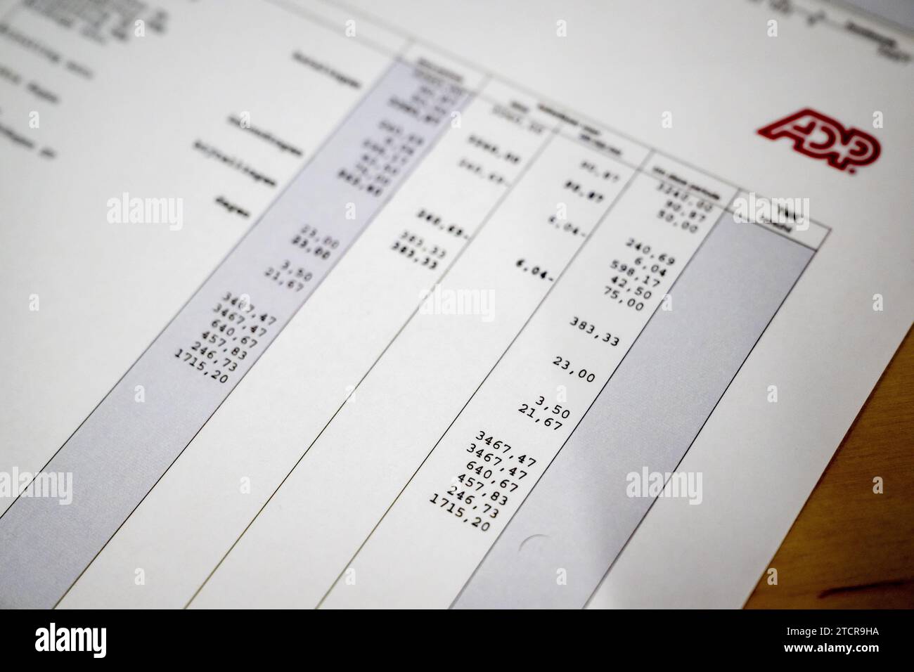 CAPELLE AAN DEN IJSSEL - The general pay slip for 2024, during a press ...