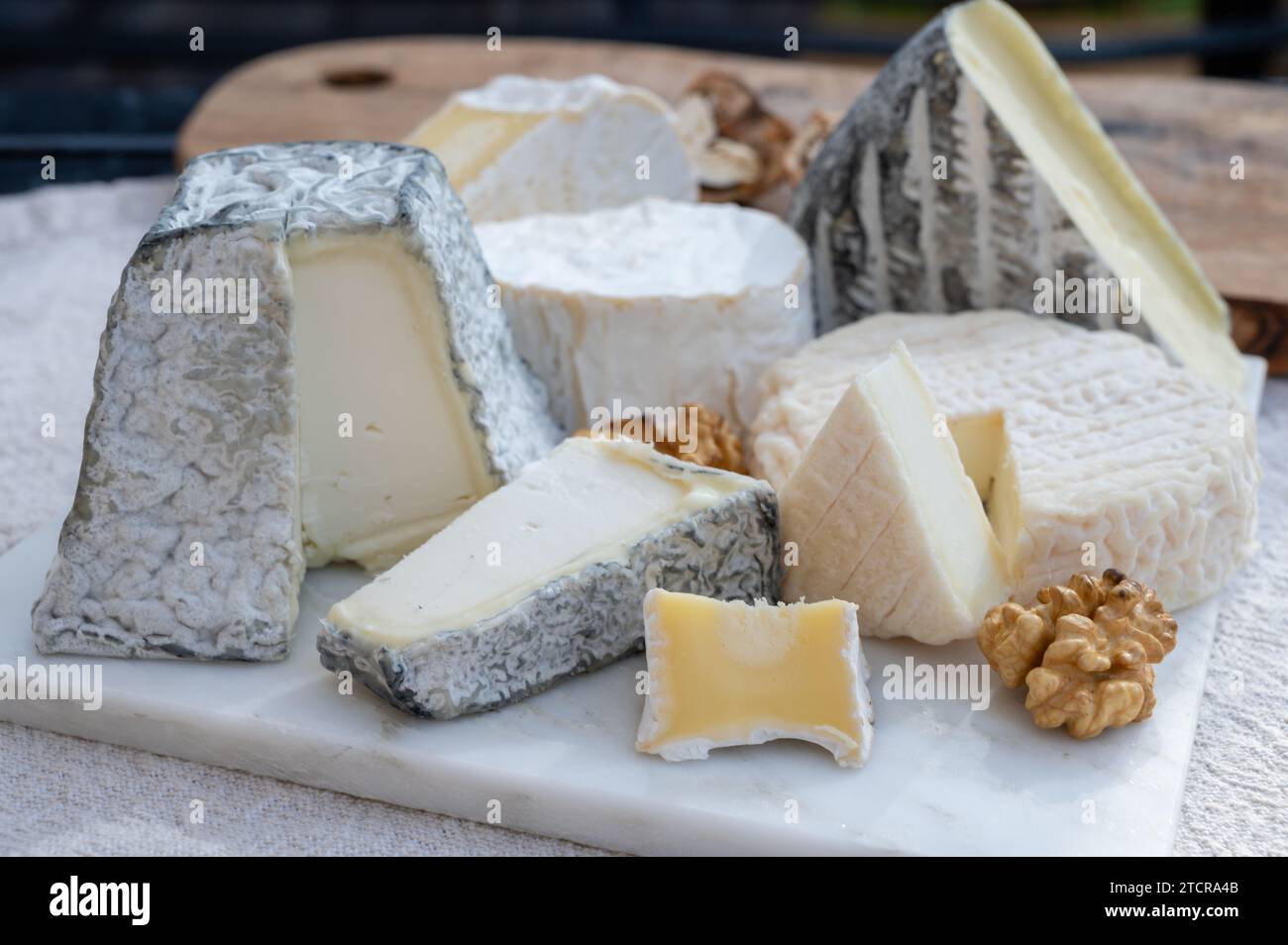 French cheeses collection, Perail les Buissieres sheep cheese ...
