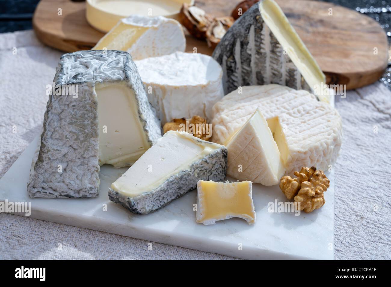 French cheeses collection, Perail les Buissieres sheep cheese ...