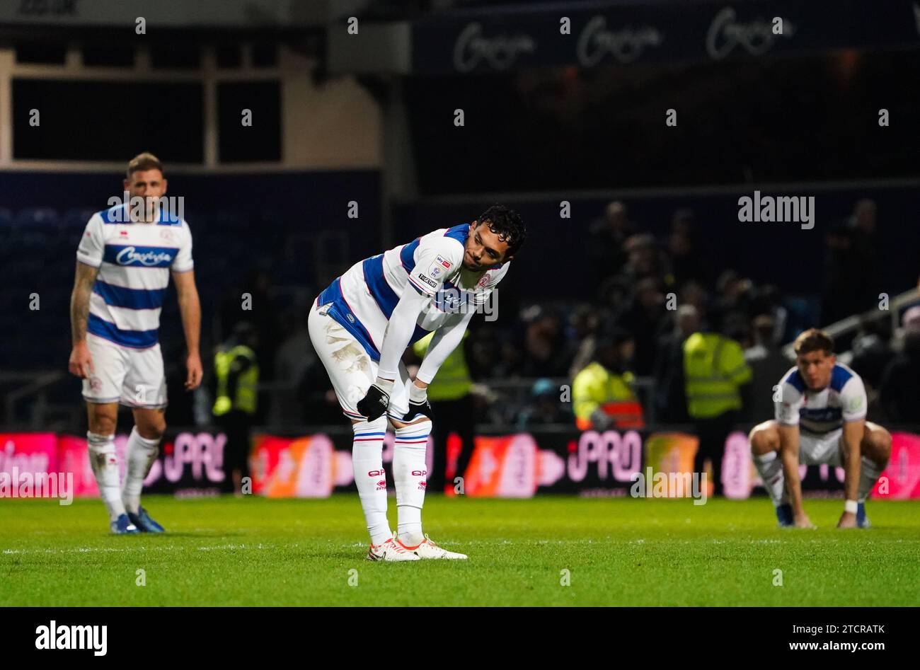 LONDON, ENGLAND - DECEMBER 13: Andre Dozzell of QPR looks dejected ...