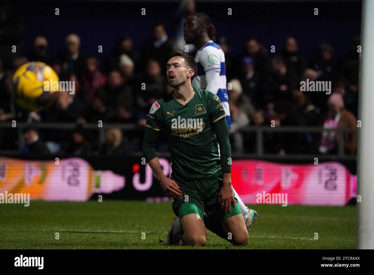 LONDON, ENGLAND - DECEMBER 13: Ryan Hardie of Plymouth Argyle looks ...