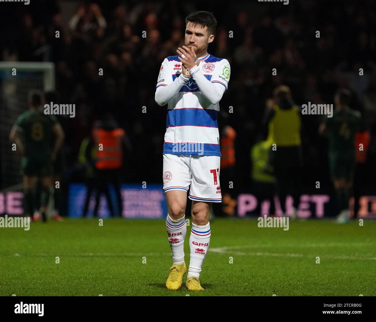 LONDON, ENGLAND - DECEMBER 13: Ilias Chair of QPR clapping the fans ...