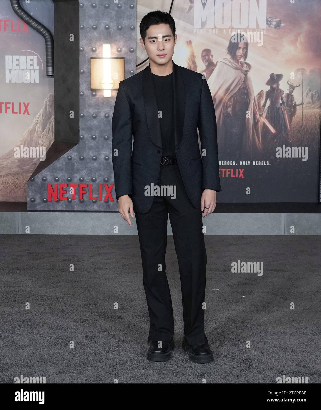 Los Angeles, USA. 13th Dec, 2023. Byeong Kyu Cho arrives at the Netflix ...