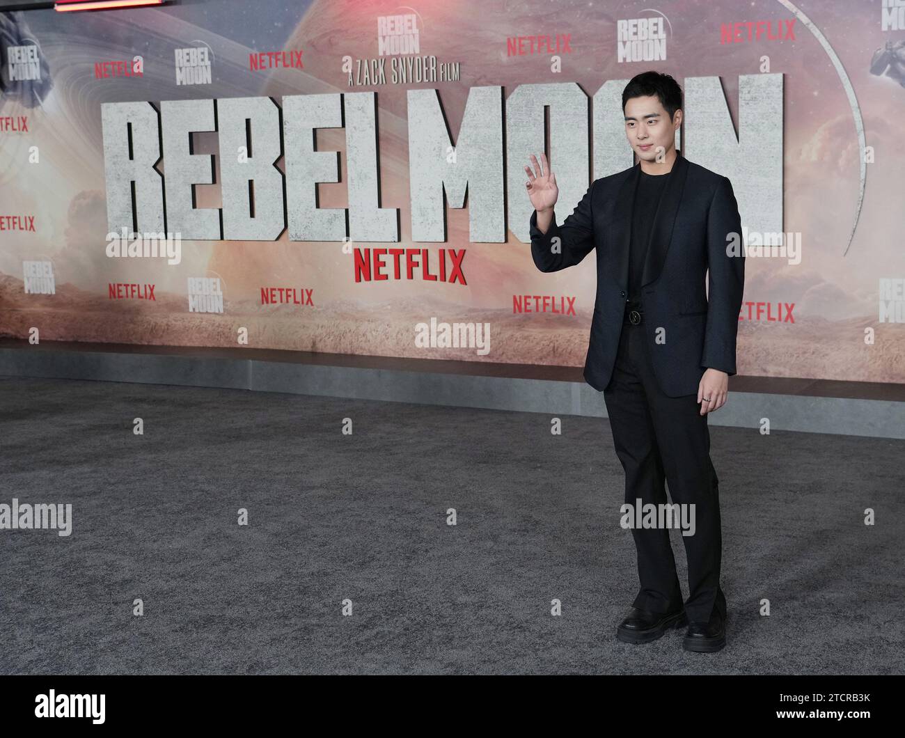 Los Angeles, USA. 13th Dec, 2023. Byeong Kyu Cho arrives at the Netflix ...