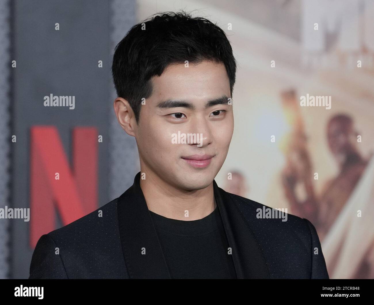 Los Angeles, USA. 13th Dec, 2023. Byeong Kyu Cho arrives at the Netflix ...