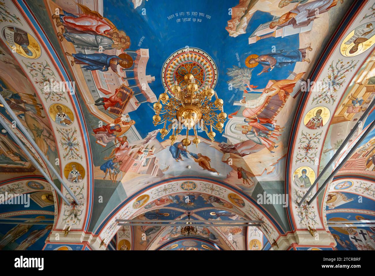 Painted ceiling of the Church of The Beheading of John The Baptist By ...