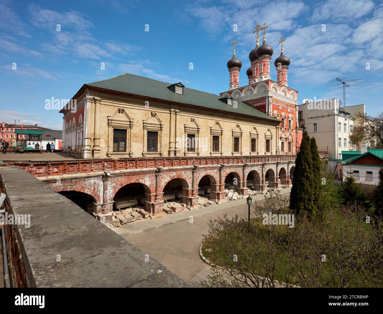 The 17th century Church of St. Sergius of Radonezh in Vysokopetrovsky ...