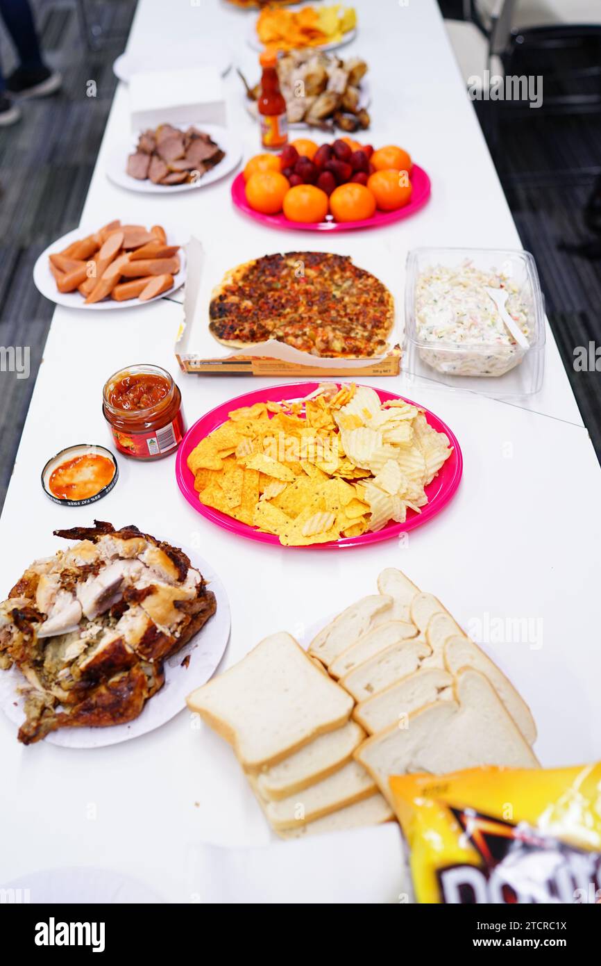 Food in an Australian party Stock Photo - Alamy
