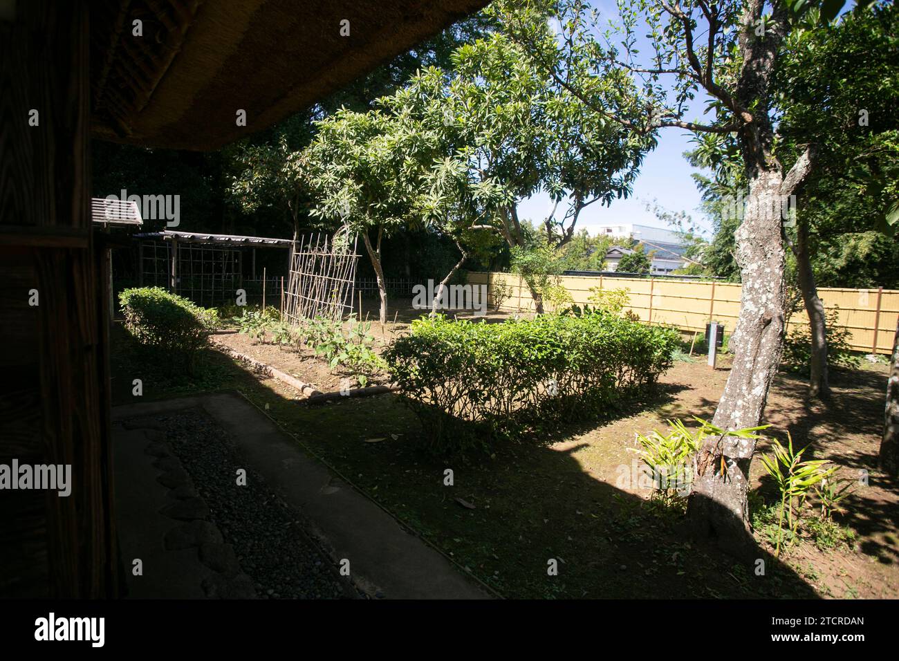 Garden of an Old Samurai residence from Edo period and inhabited by ...